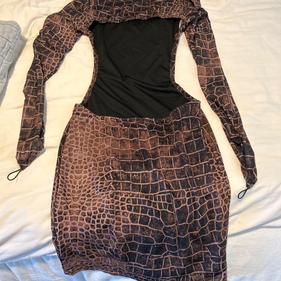 Fashion Nova | Dresses | Backlash Snake Skin Dress | Poshmark